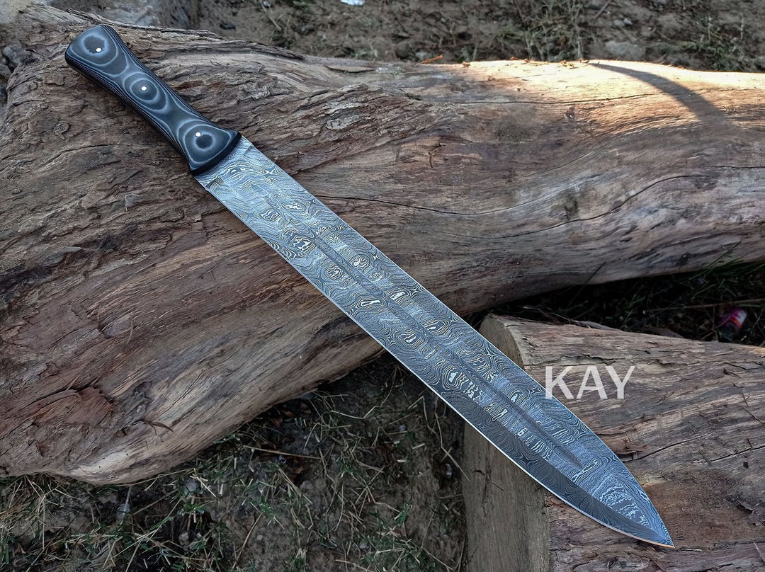 Roman Gladius Style Custom Hand Forged Damascus Steel Full Tang ...