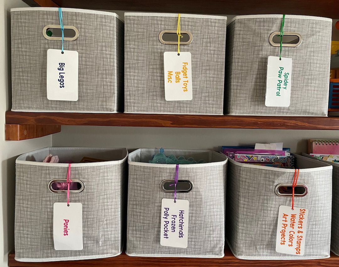 Etiquetas de organización / etiquetas de juguetes / organización de ...