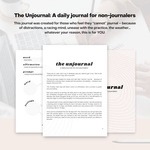 The Unjournal | Printable Daily Journal for People Who Don't Like to ...
