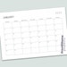 Printable Monthly Blank Calendar, Simple Minimalist Calendar, A4 ...