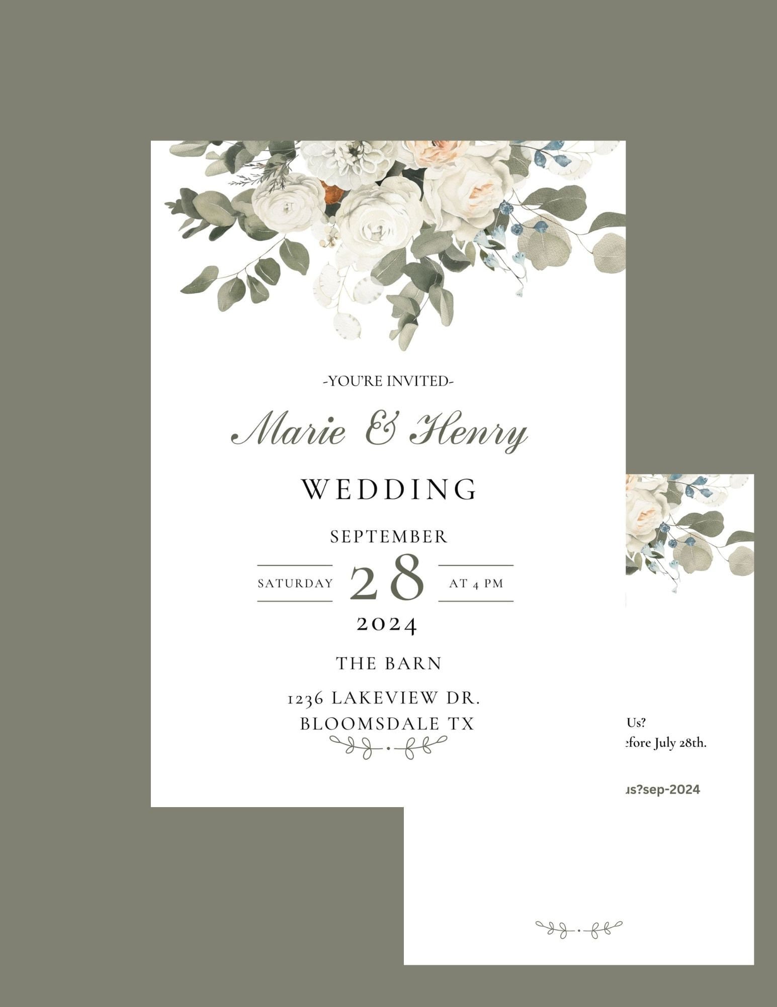 Luxury Wedding Invitation - Etsy