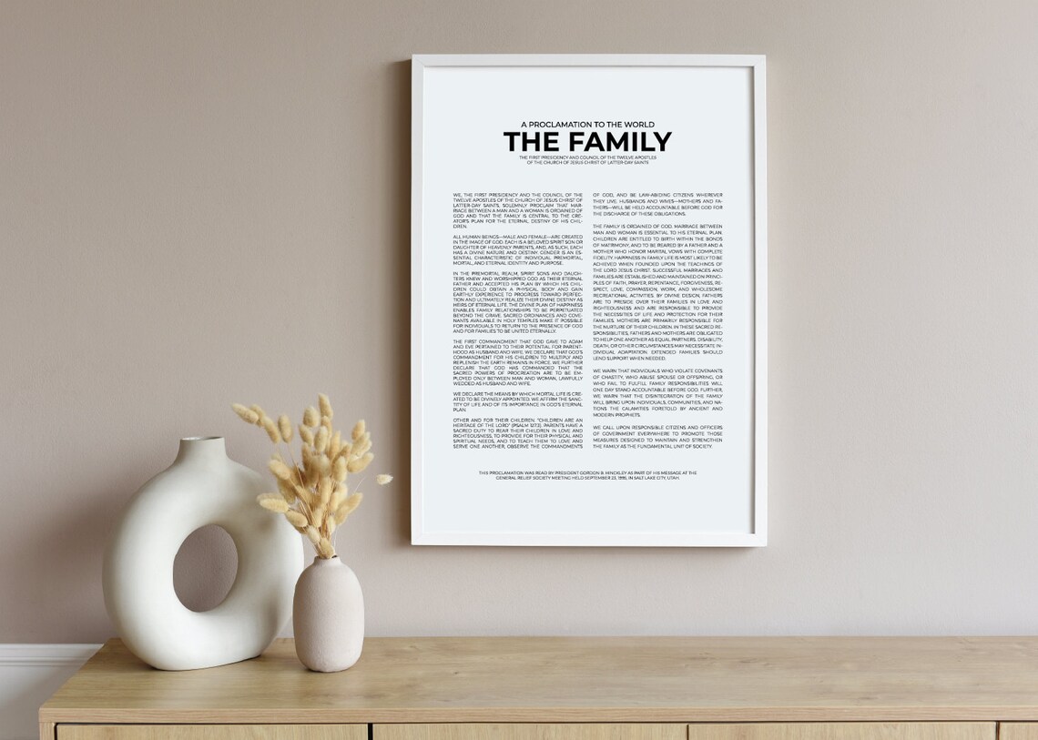 LDS Proclamation Bundle | Living Christ | Family Proclamation ...