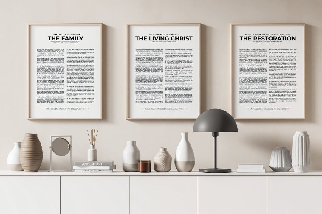 LDS Proclamation Bundle | Living Christ | Family Proclamation ...