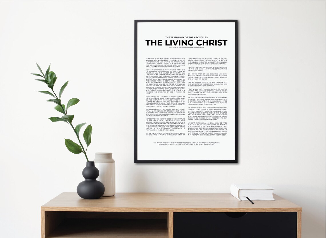 LDS Proclamation Bundle | Living Christ | Family Proclamation ...