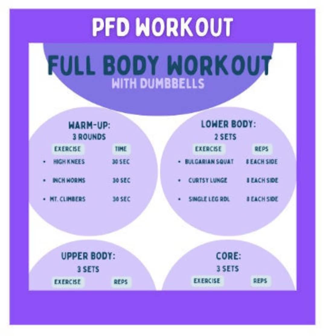 Full Body Workout #2 | at Home Workout | PDF Download | Dumbbell ...