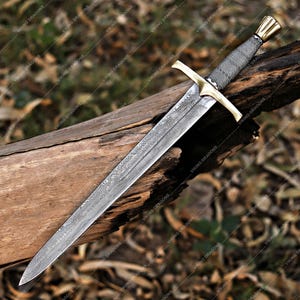 Damascus Steel Handmade Short Sword for Pirate, Viking Sword for ...