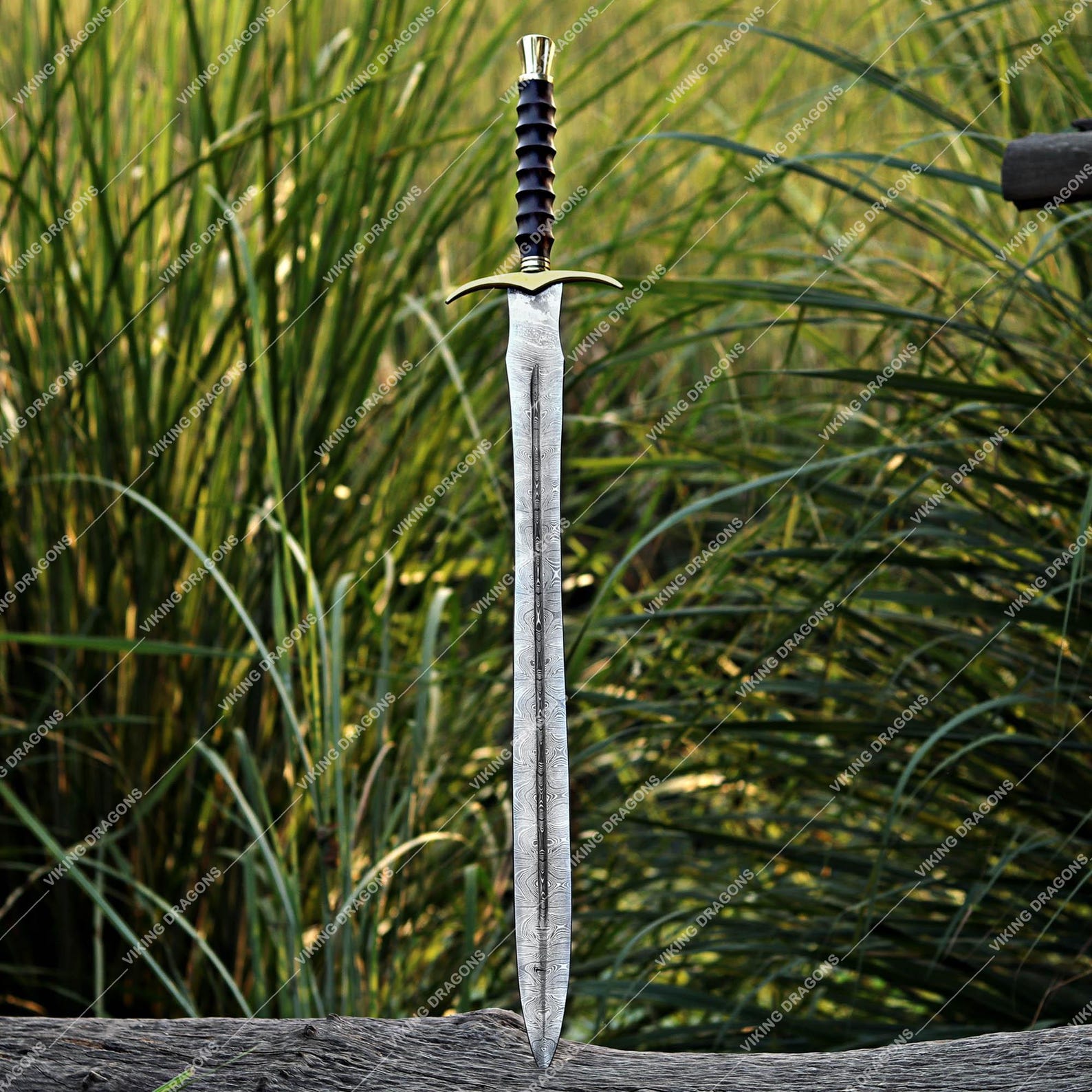 Handmade Damascus Steel Short Sword: Viking Pirate Cosplay - Etsy