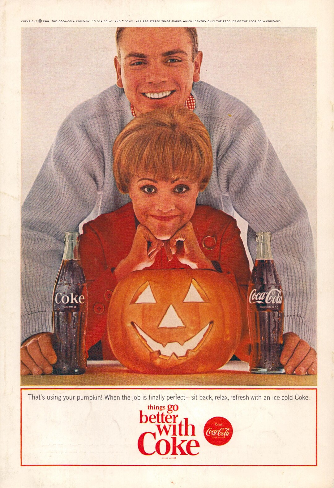 1964 7x10 Coca-cola Vintage Print Ad, Retro Classic Advertisement ...