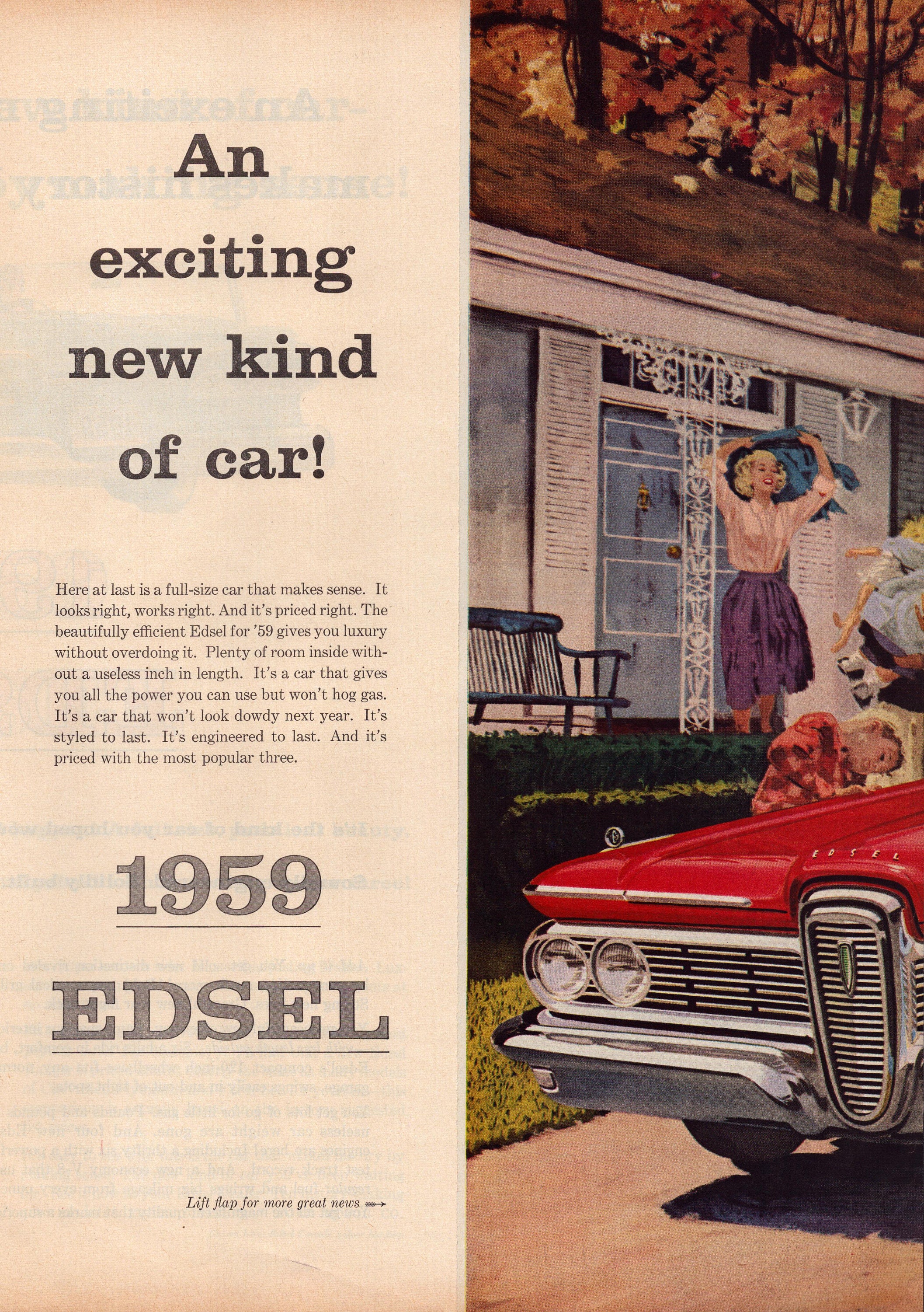 1959 Edsel Ranger Vintage Print Ad Retro Classic Car - Etsy