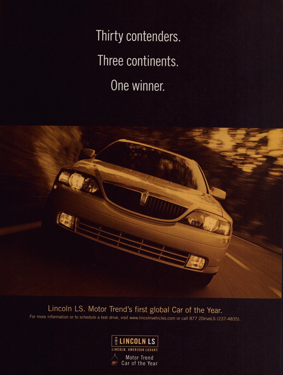 2000 Lincoln LS Vintage Magazine Print Ad, Original Retro Classic Car ...
