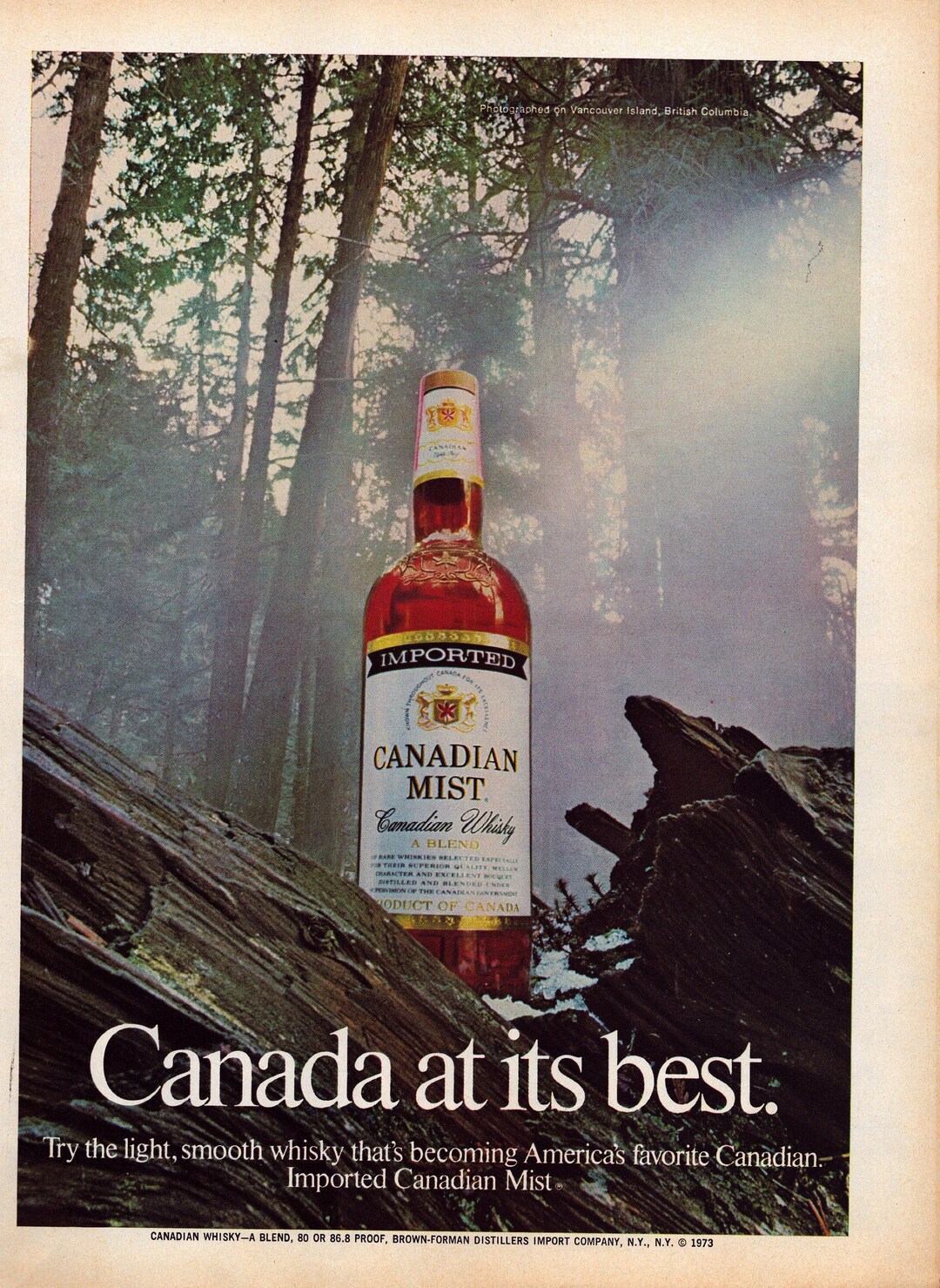 1973 Canadian Mist Canadian Whisky Vintage Print Ad, Retro Classic ...