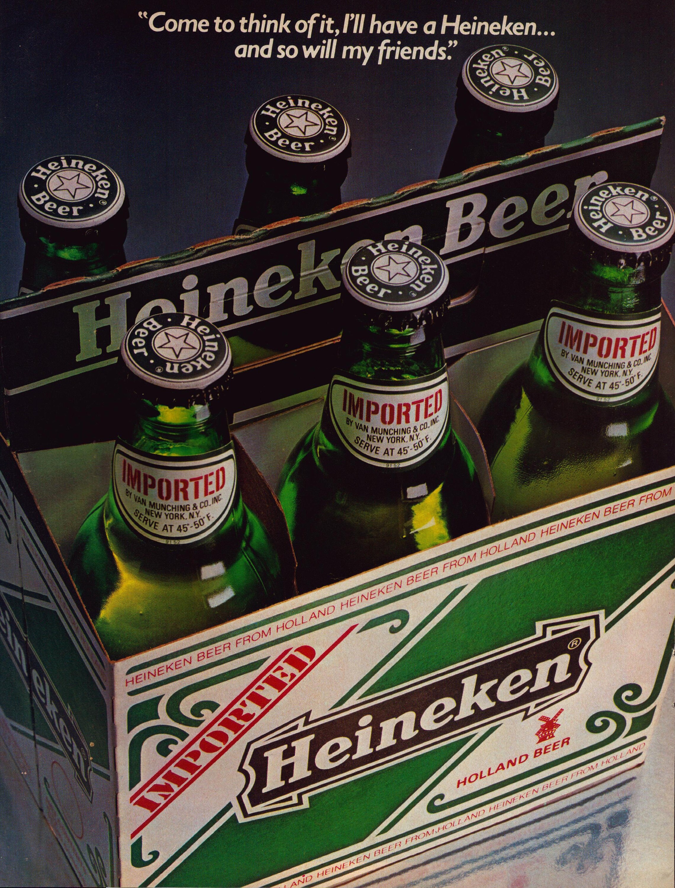 1984 Heineken Holland Beer Vintage Print Ad, Retro Classic ...