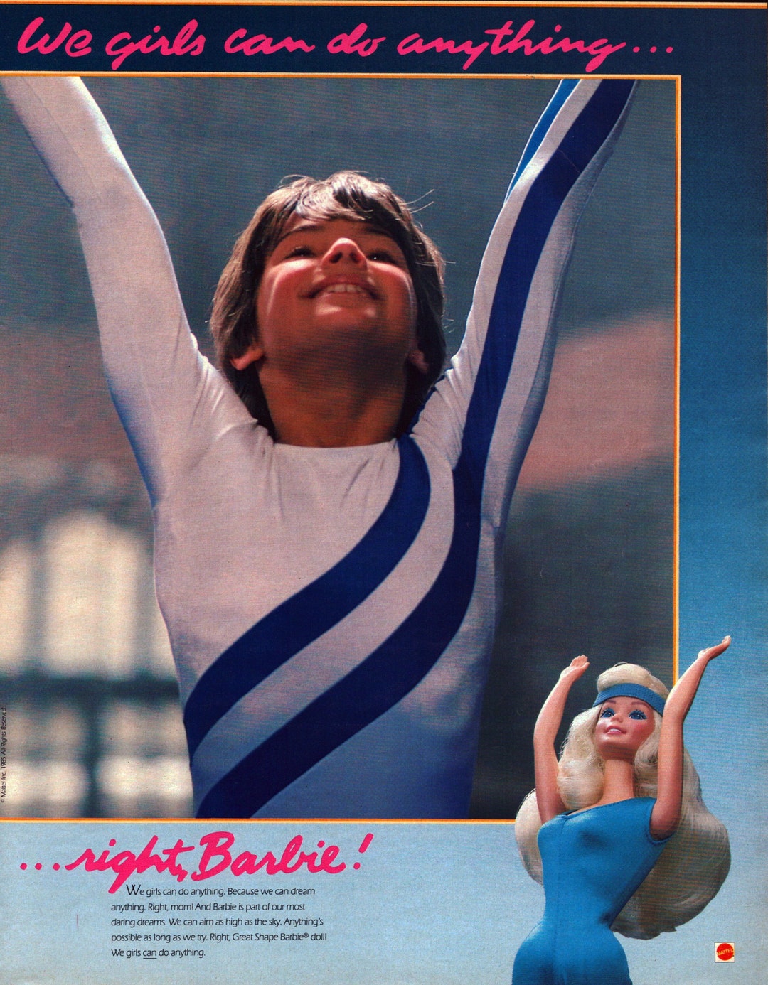 1985 Great Shape Barbie Doll Vintage Print Ad, Retro Classic ...