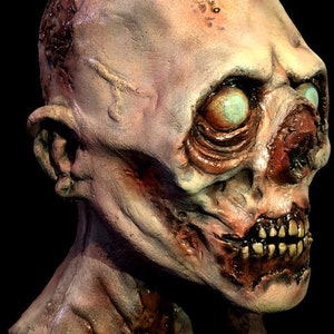Handmade Latex Horror Mask - Rotter Full Head Latex Zombie Mask - Etsy