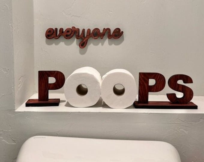 Everyone Poops Funny Bathroom Decor, Funny Bathroom Decor, Poop Gift ...