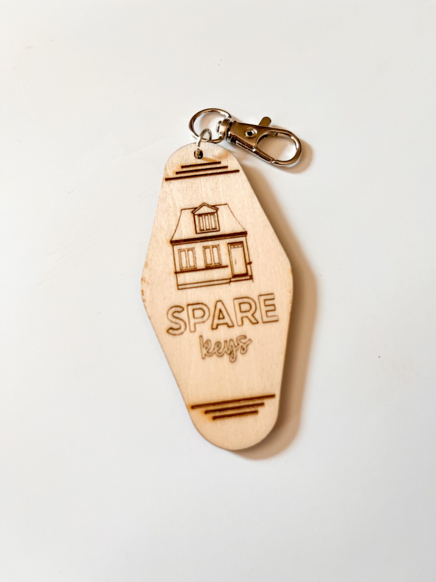 Retro Wood Keychain, Cabin Keychain, Spare Keys Keychain, Camper Keys ...