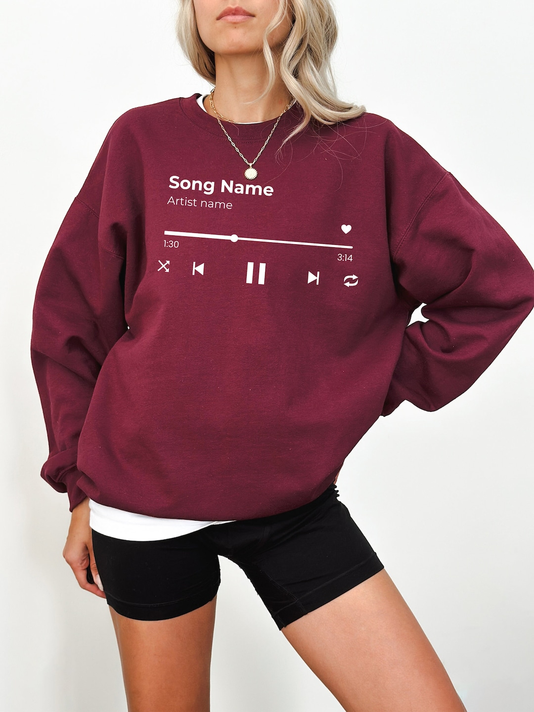 Custom Song Name Sweatshirt, Personalized Artist Name Shirt, Music ...