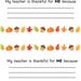Thanksgiving Positive Notes From Teacher to Student Printable Notes ...
