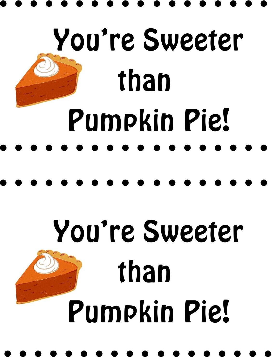 Thanksgiving Positive Notes From Teacher to Student Printable Notes ...