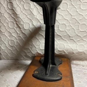 Victorian Cobblers Stand Rare Ladies Size Cast Iron 2 Piece. 11in.tall ...