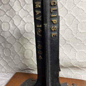 Victorian Cobblers Stand Rare Ladies Size Cast Iron 2 Piece. 11in.tall ...