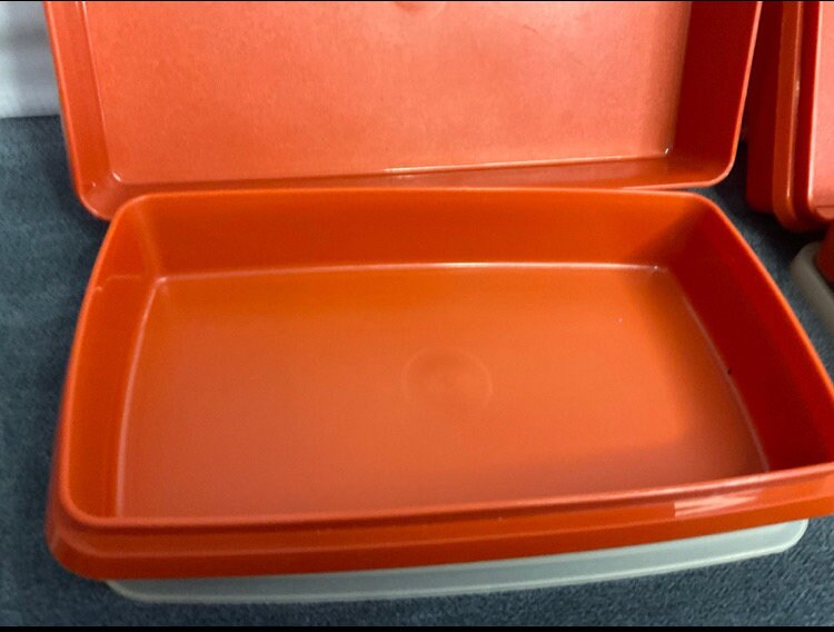 1970s Tupperware Paprika Harvest Set of 4 W/ Lids - Etsy