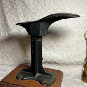 Victorian Cobblers Stand Rare Ladies Size Cast Iron 2 Piece. 11in.tall ...