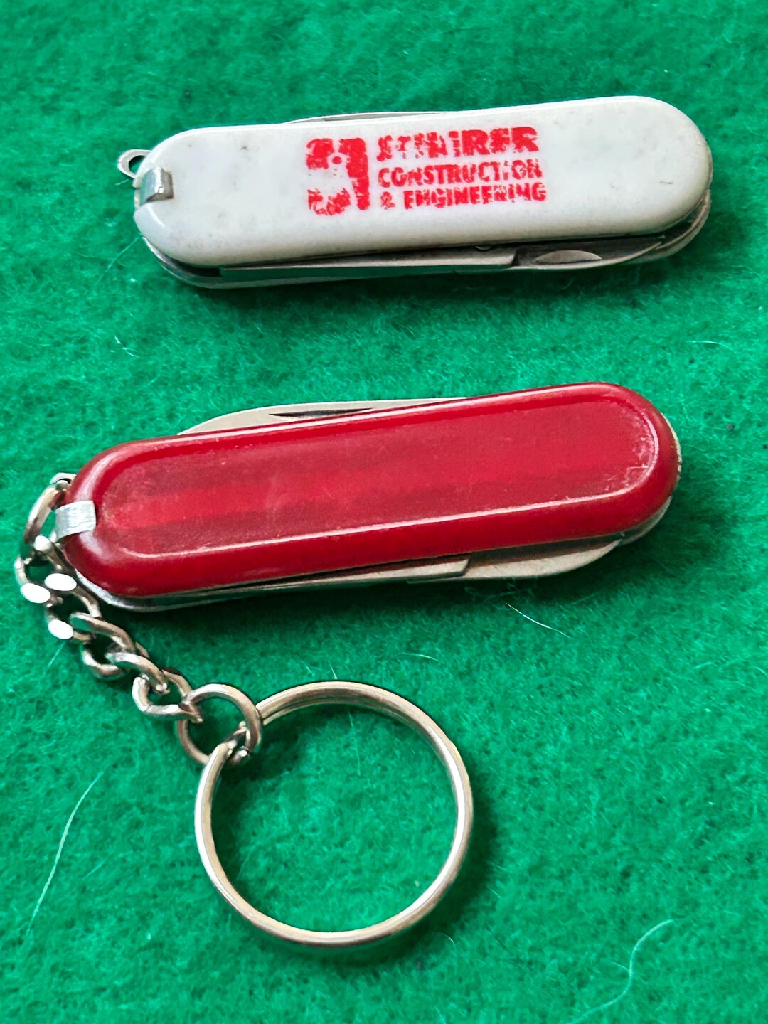 Vintage Swiss-style Pocket Knife Set – Red EDC & Strifer Construction ...