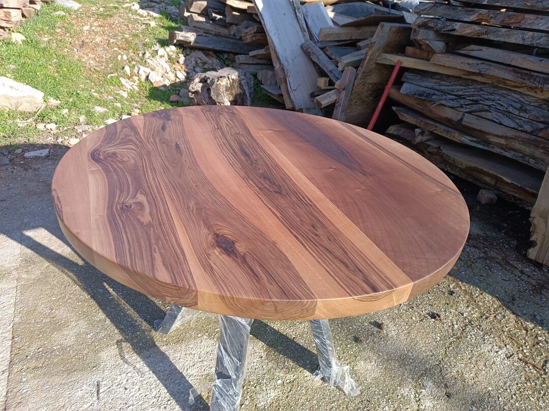 Oval Dining Table, Solid Walnut Wood, Dining Table, Handmade Furniture ...