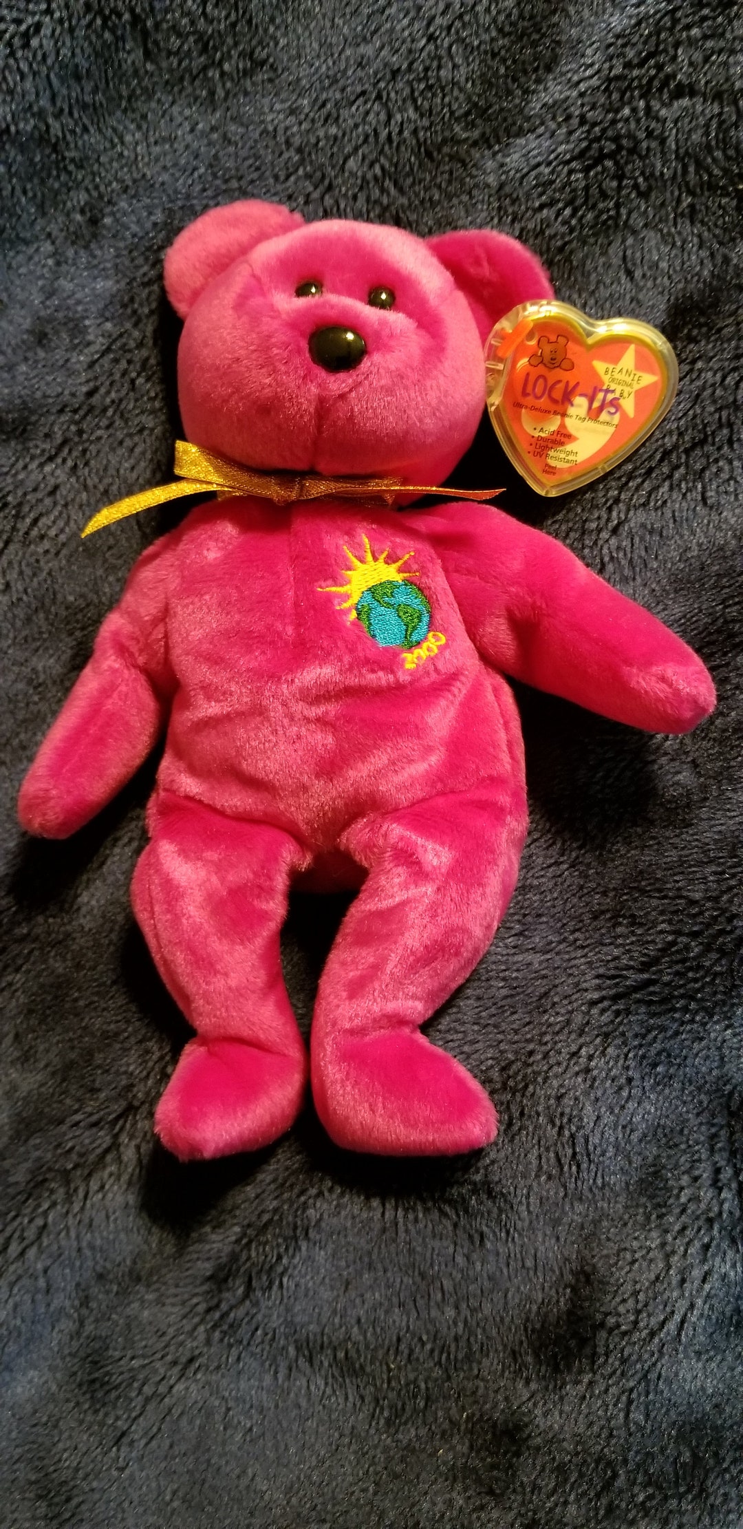TY Rare Retired Millennium Bear/errors/extras - Etsy