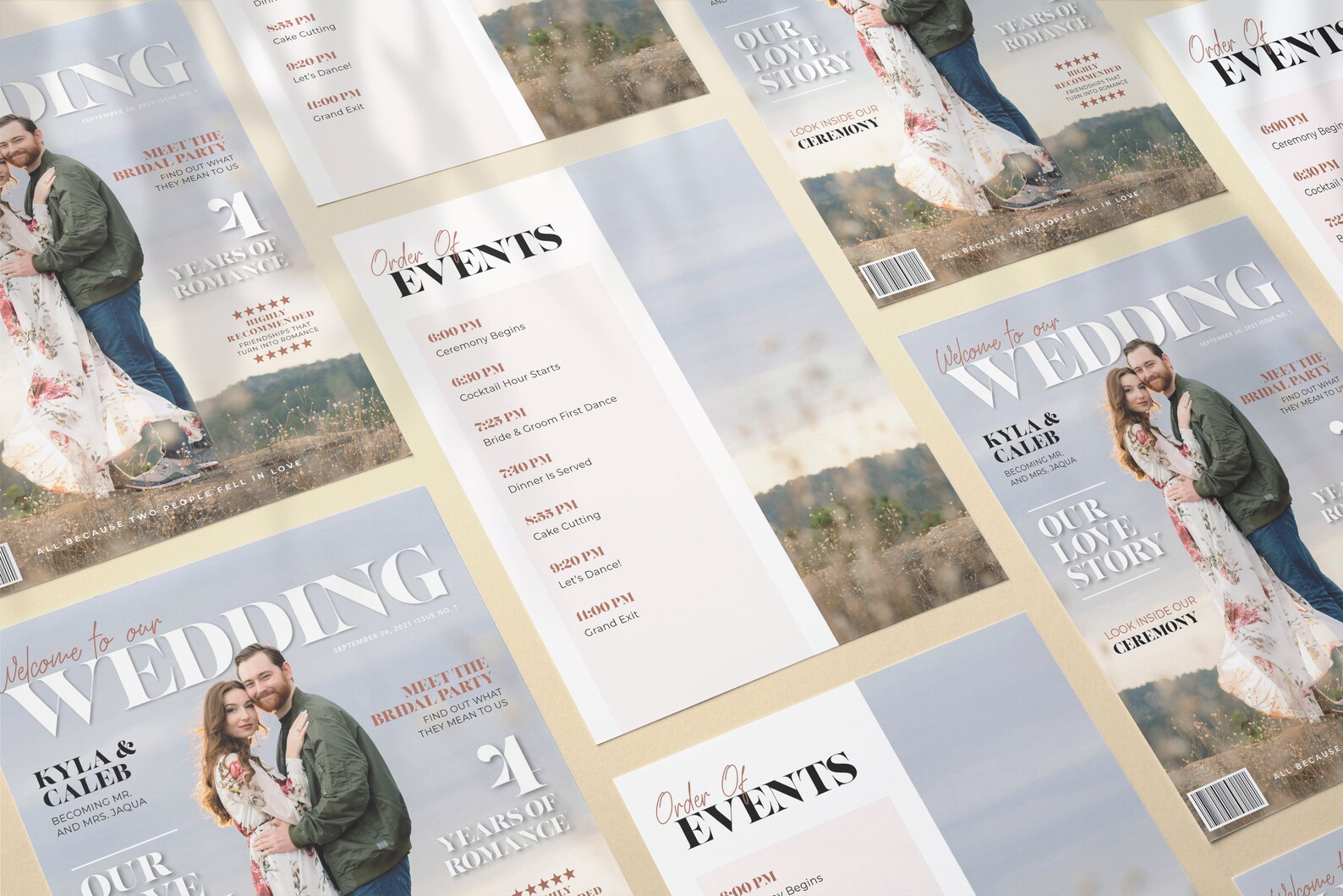 CUSTOM Magazine Wedding Program - Etsy
