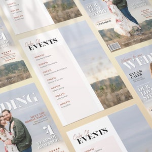 CUSTOM Magazine Wedding Program - Etsy