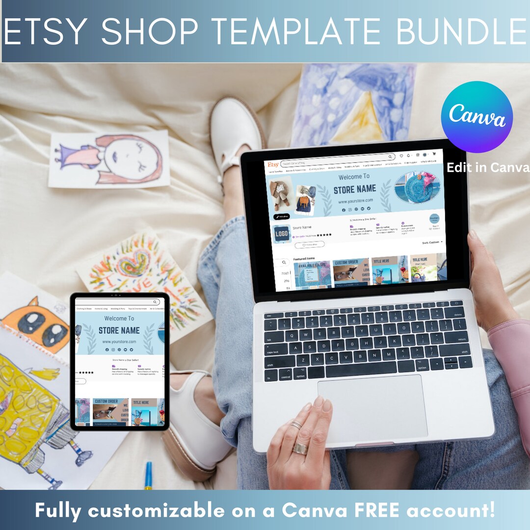 Etsy Shop Kit Templates Canva, Custom Etsy Shop Banners, Etsy Store ...