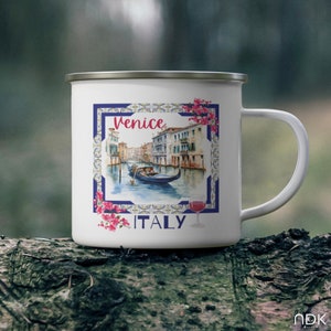 Venice Italy Mug, Rialto Bridge Mug, Venezia Watercolor Grand Canal Cup ...