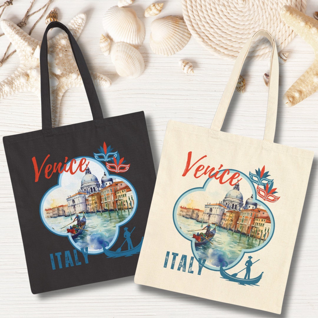 Venice Italy Tote, Rialto Bridge Tote, Venezia Watercolor Grand Canal ...