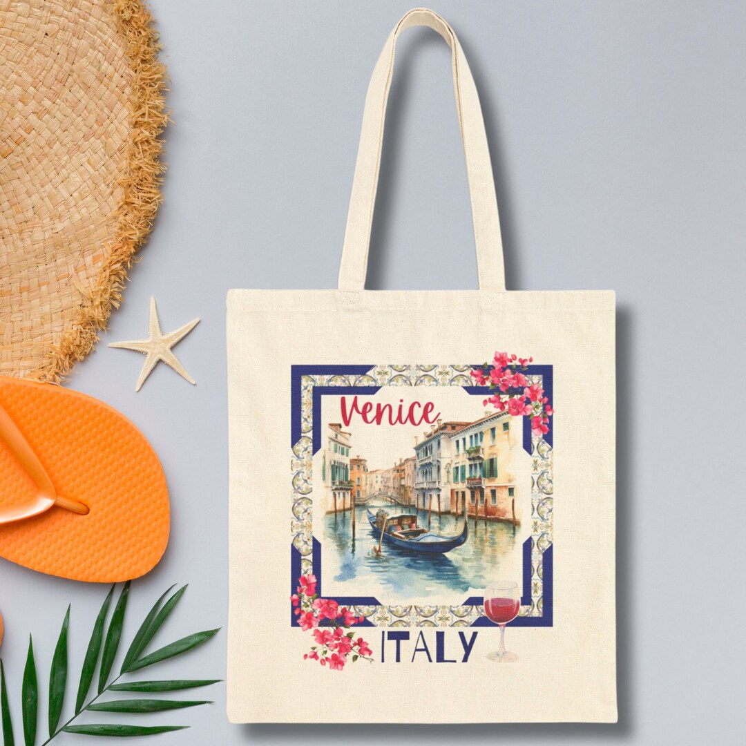 Venice Italy Tote, Rialto Bridge Tote, Venice Watercolor Grand Canal ...