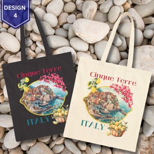 Cinque Terre Italy Tote Bag, Riomaggiore Travel Souvenir, Monterosso ...