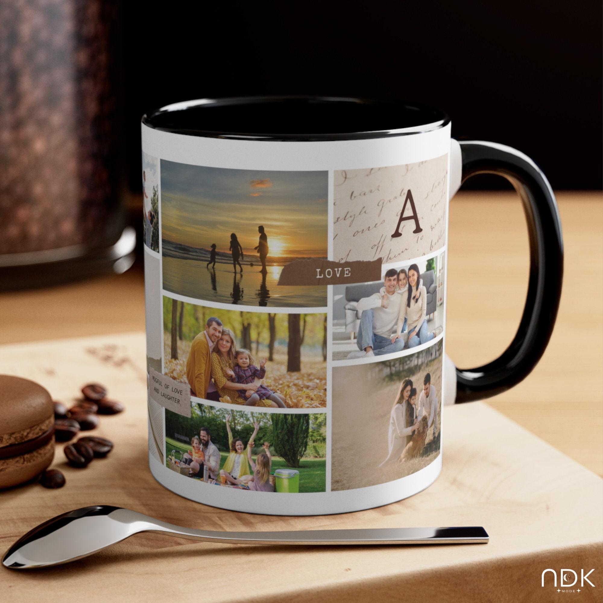 Photo Collage Mug Personalized, Custom Photo Print Mug, Birthday Vision ...