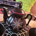 Rhinestone Gothic Teapot Set Handmade Black Goth Tea Set - Etsy