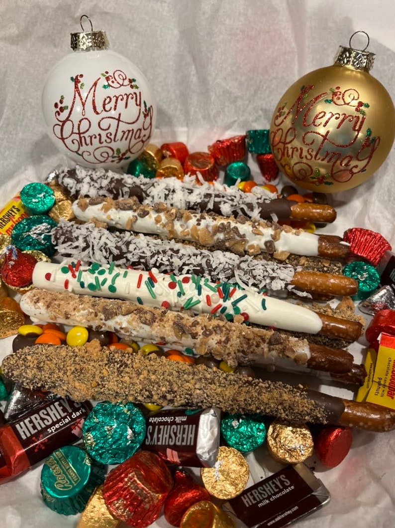 Chocolate Covered Pretzels - Etsy