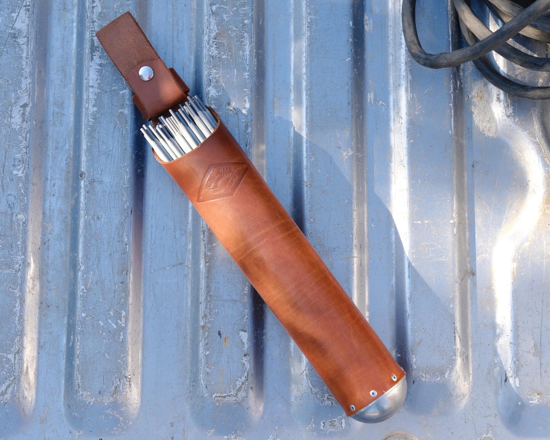 Leather Welding Rod Pouch, Welding Rod Holder, Gift for Welders ...
