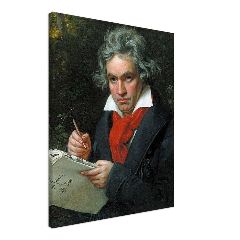 Ludwig Van Beethoven - Canvas Print Portrait - Etsy