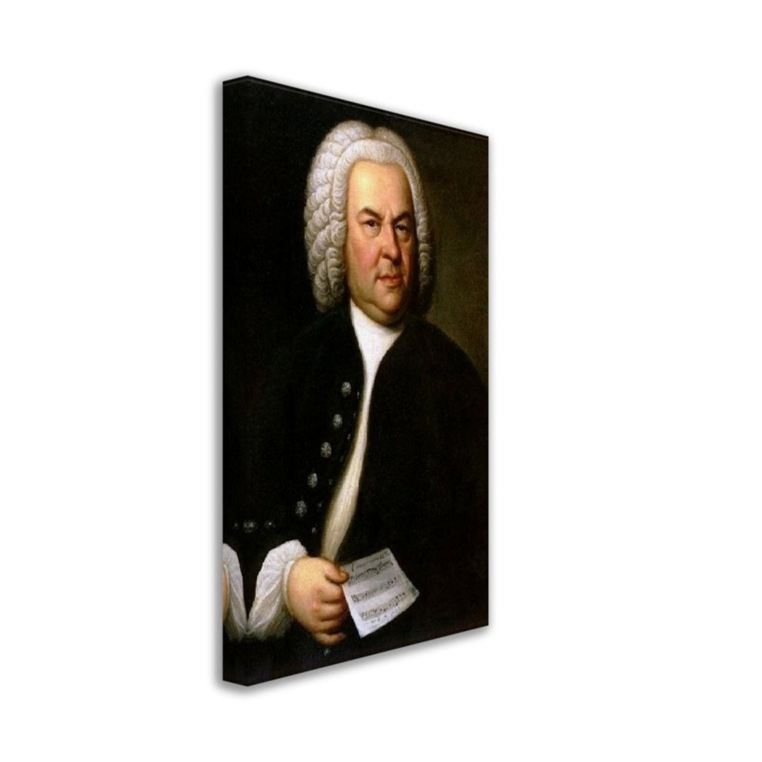 Johann Sebastian Bach - Canvas Print Portrait - Etsy