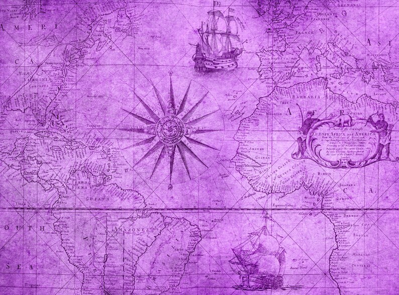 Antique Maps Digital Paper, Vintage Maps, World Map Scrapbook Paper ...