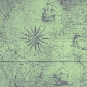 Antique Maps Digital Paper, Vintage Maps, World Map Scrapbook Paper ...