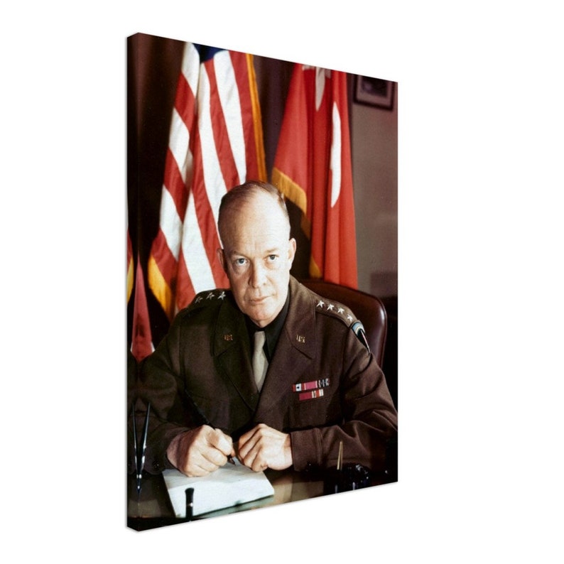 Dwight D. Eisenhower - Canvas Print Portrait - Etsy