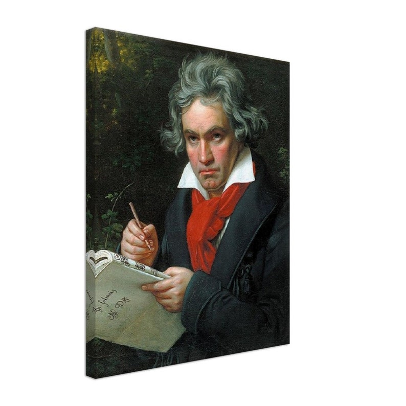 Ludwig Van Beethoven - Canvas Print Portrait - Etsy