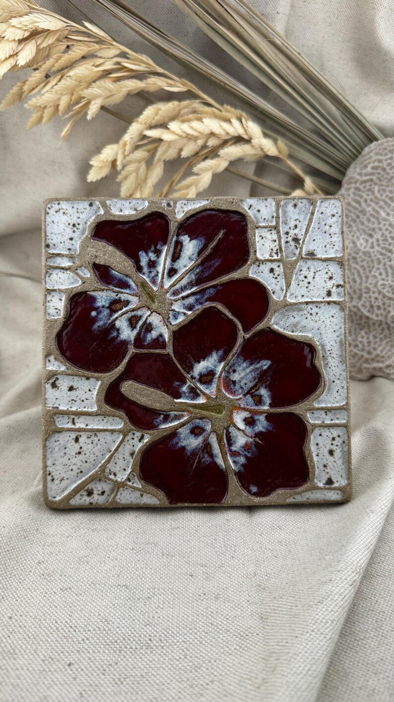 Hibiscus Tile - Etsy