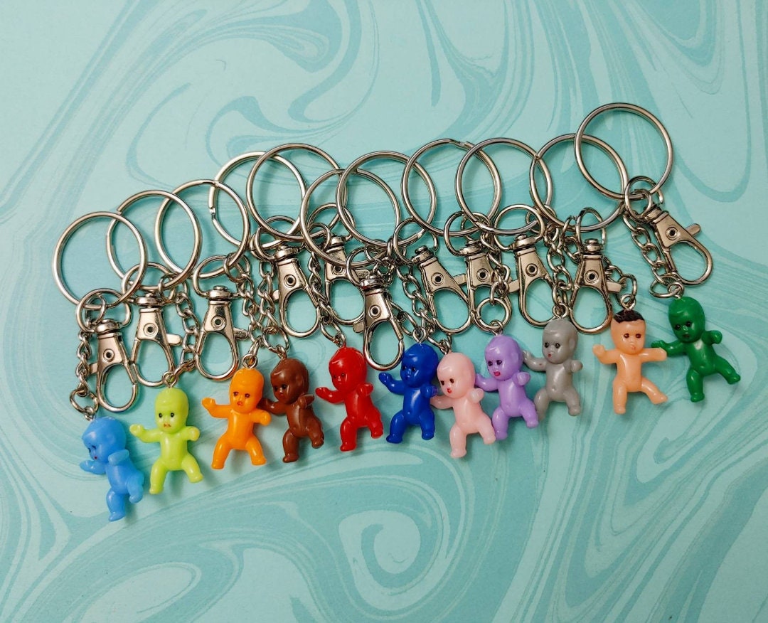 Plastic Mini Baby Keychain - Etsy