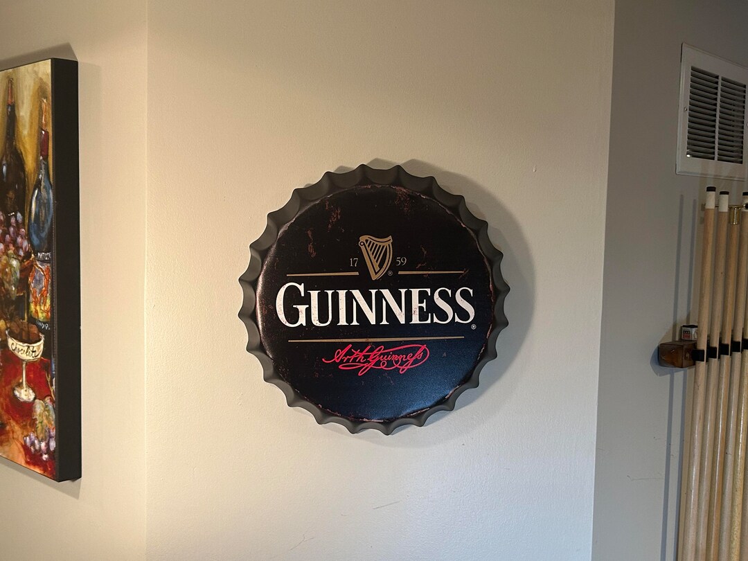 Guinness Beer Sign Bar Decor Man Cave Essential - Etsy